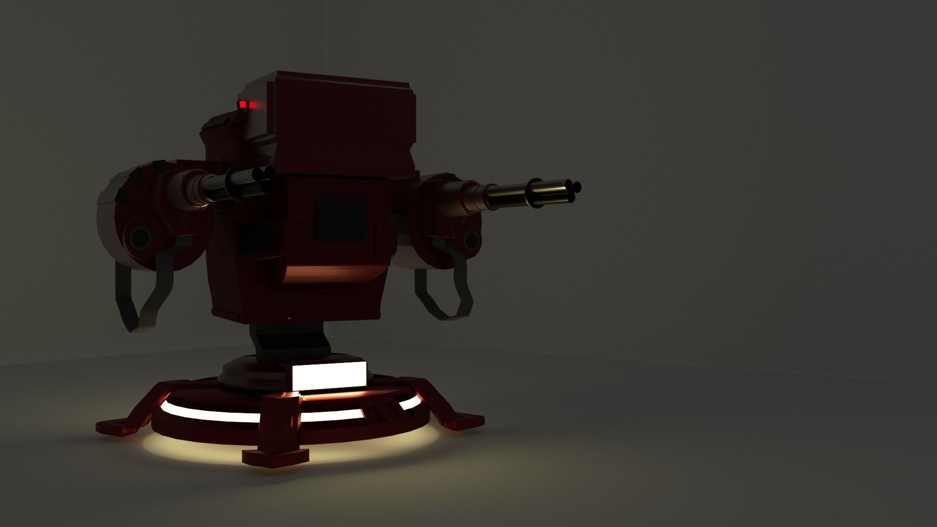 Auto-Turret robot 3D model | CGTrader