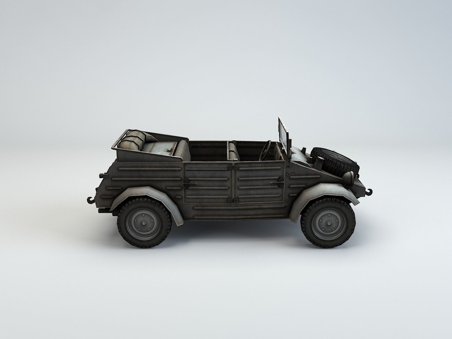 3D model Low Poly VW Type 82 Kubelwagen VR / AR / low-poly | CGTrader