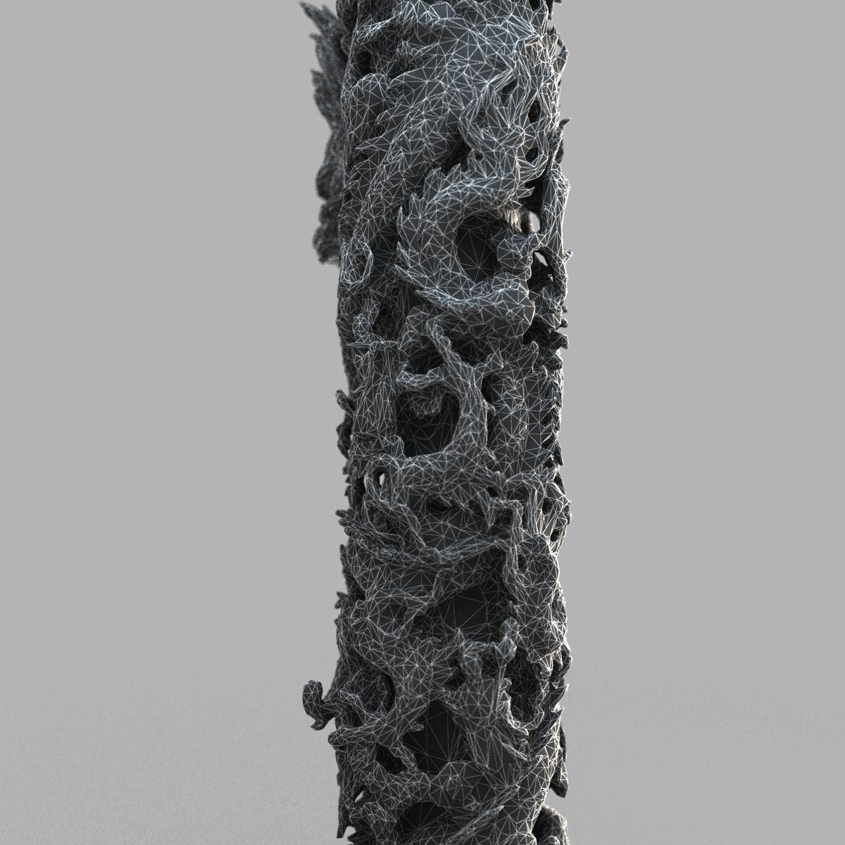 3D model Dragon column VR / AR / low-poly | CGTrader