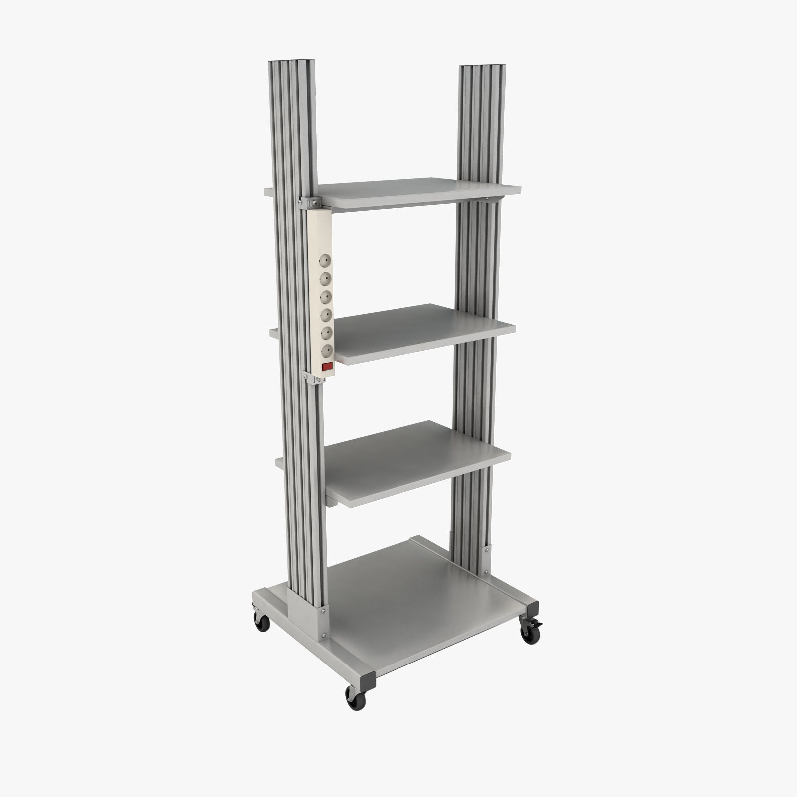Mobile rack for electrical equipment 4 3D model | CGTrader