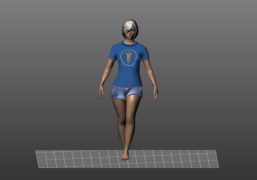 fully rigged girl 3D model rigged | CGTrader