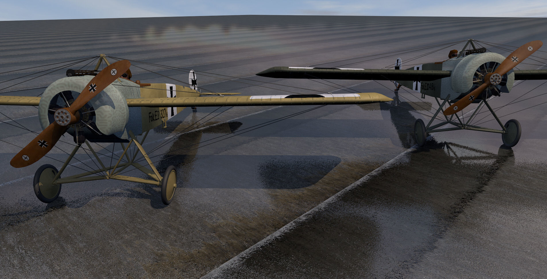 Fokker E-I and E-III Eindecker 3D model | CGTrader