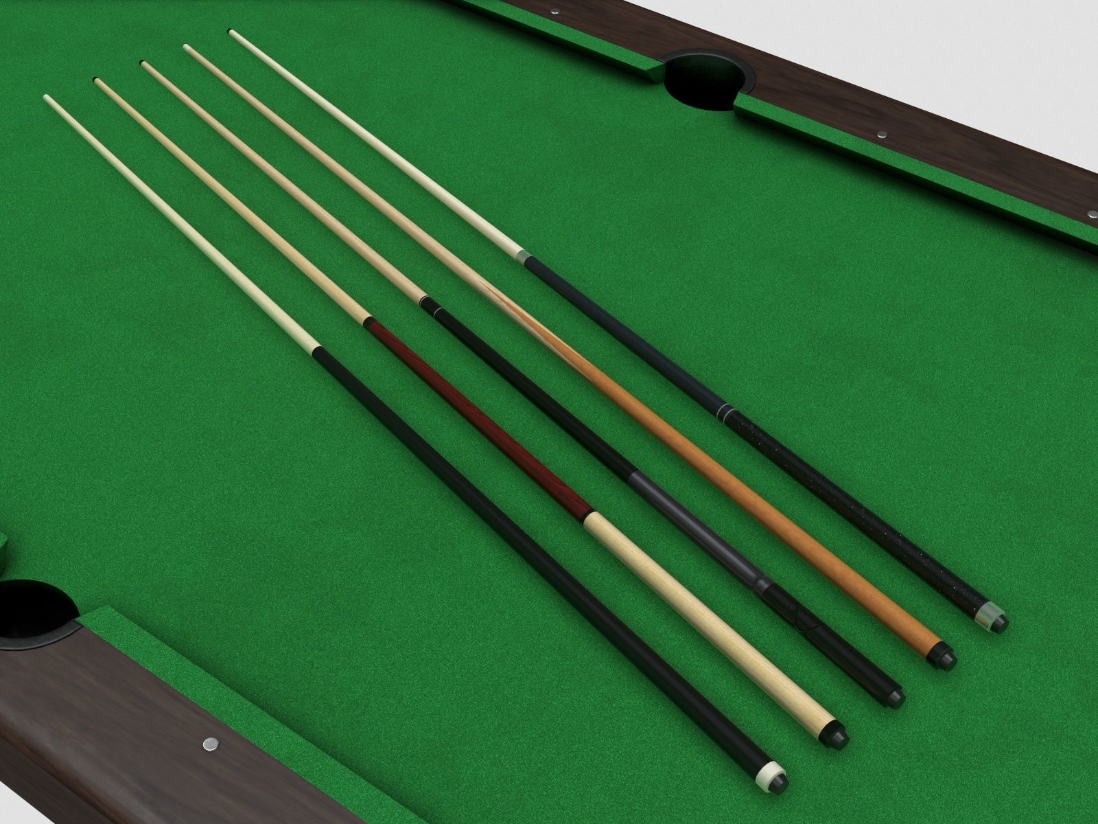 3D model Pool Cues VR / AR / low-poly | CGTrader