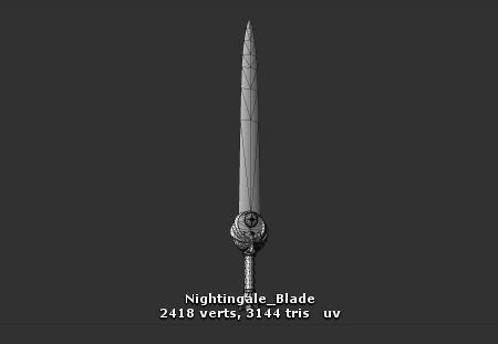 3D model Nightingale Blade VR / AR / low-poly | CGTrader