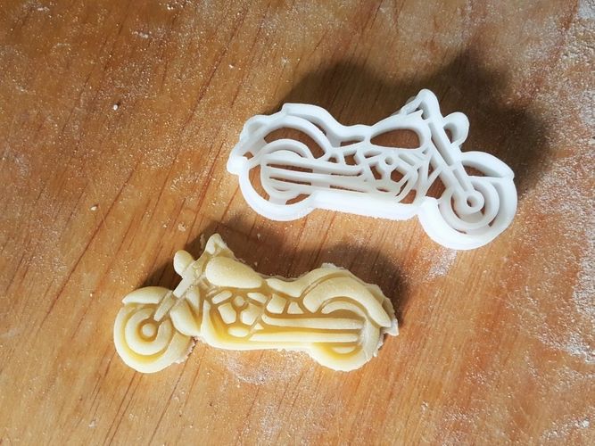 Motorcycle Cookie Cutter 3D model 3D printable | CGTrader