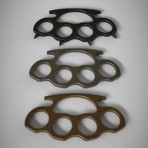 3D model Brass Knuckles 3 Pack VR / AR / low-poly | CGTrader