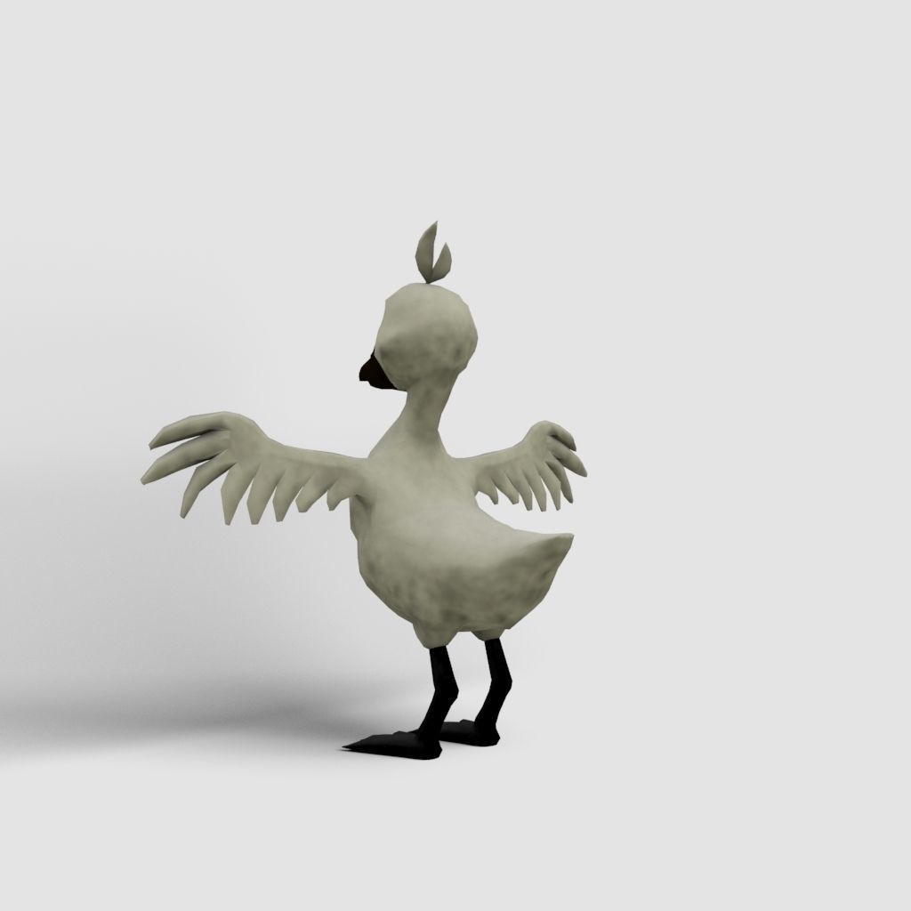 Cartoon goose free VR / AR / low-poly 3D model | CGTrader