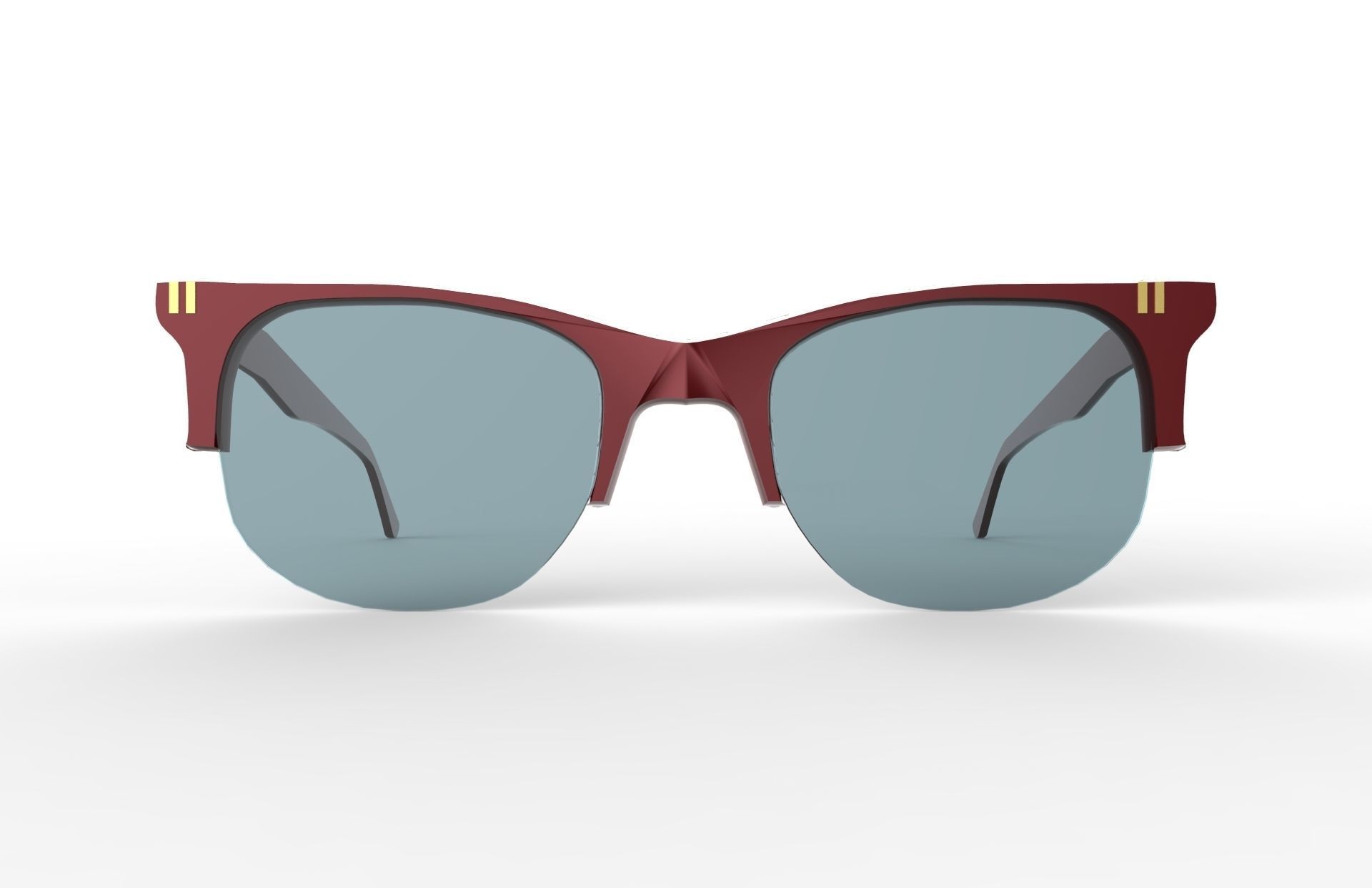 3D model glasses VR / AR / low-poly MAX OBJ