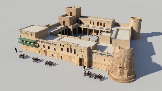 3D model Sharjah Fort VR / AR / low-poly | CGTrader