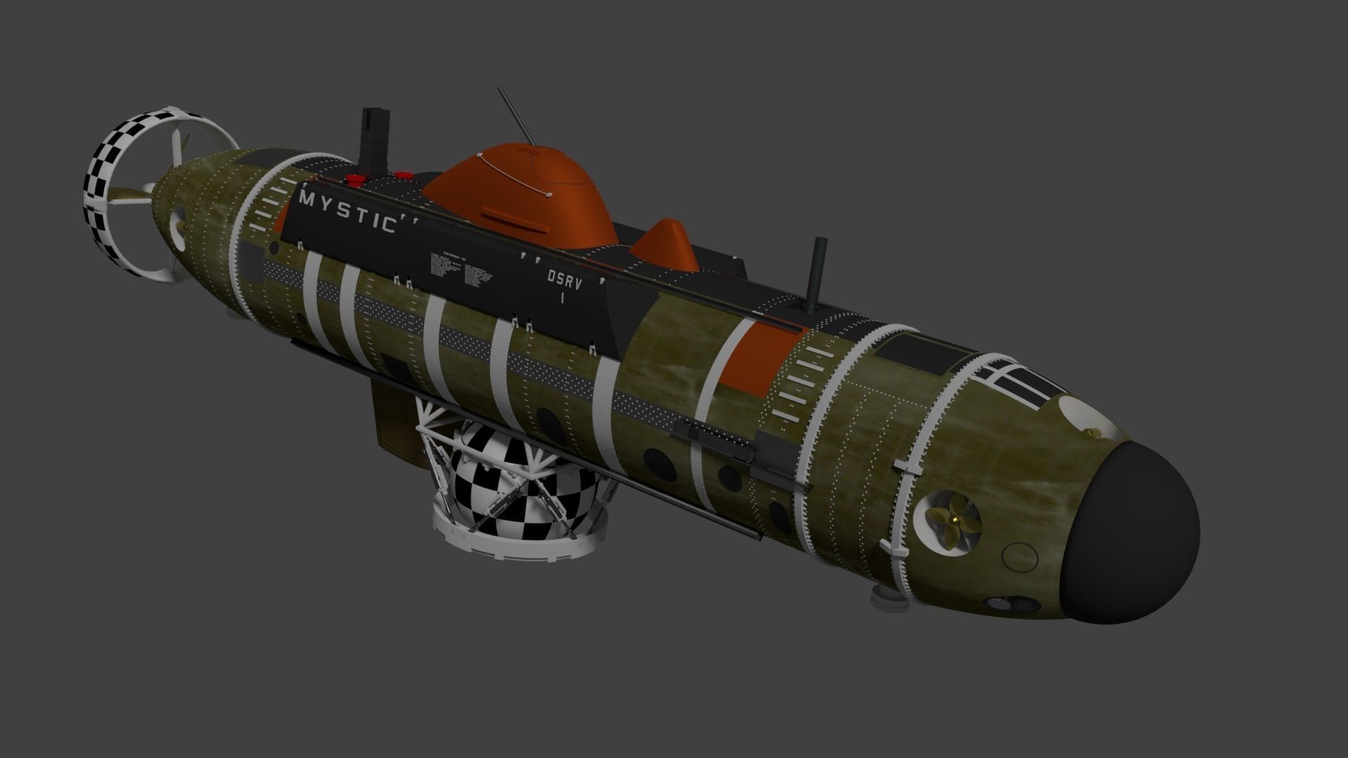 US DSRV-1 Mystic 3D model | CGTrader