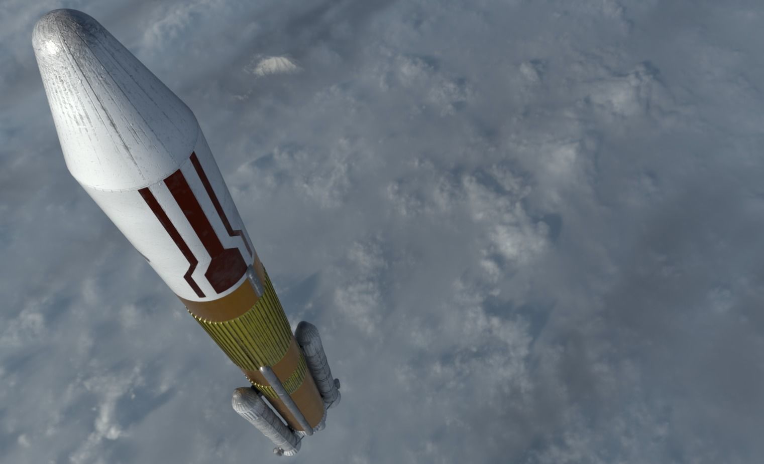 3D model Nippon H-II Rocket VR / AR / low-poly animated | CGTrader