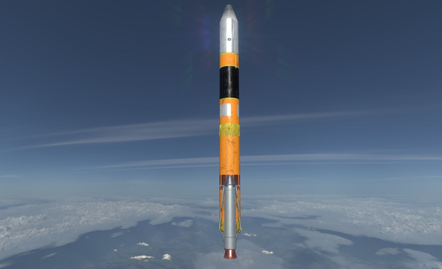 3D model Nippon H-IIa Rocket VR / AR / low-poly animated | CGTrader