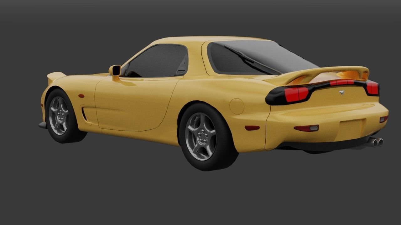 3D model Mazda RX7 FD VR / AR / low-poly | CGTrader