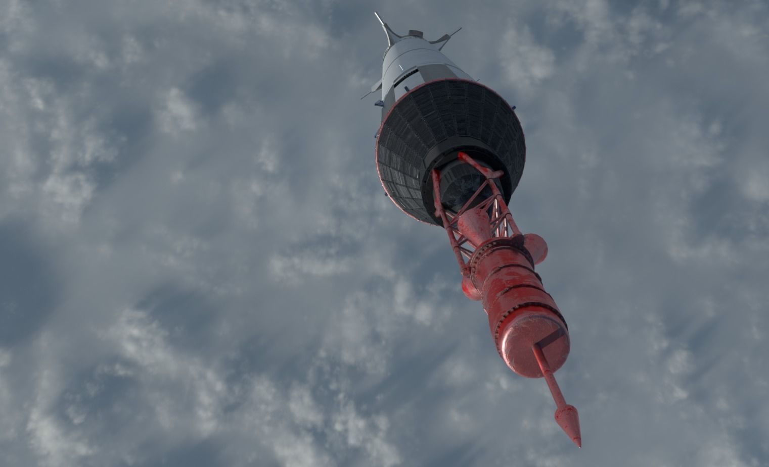 3D model Mercury Redstone Rocket VR / AR / low-poly animated | CGTrader