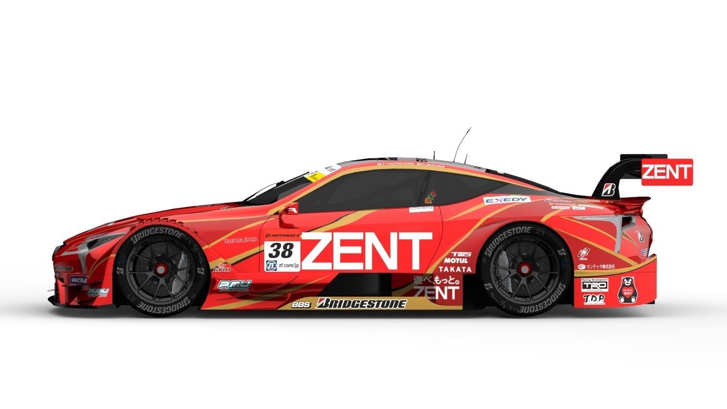 3D model Lexus LC500 SuperGT JGTC VR / AR / low-poly | CGTrader