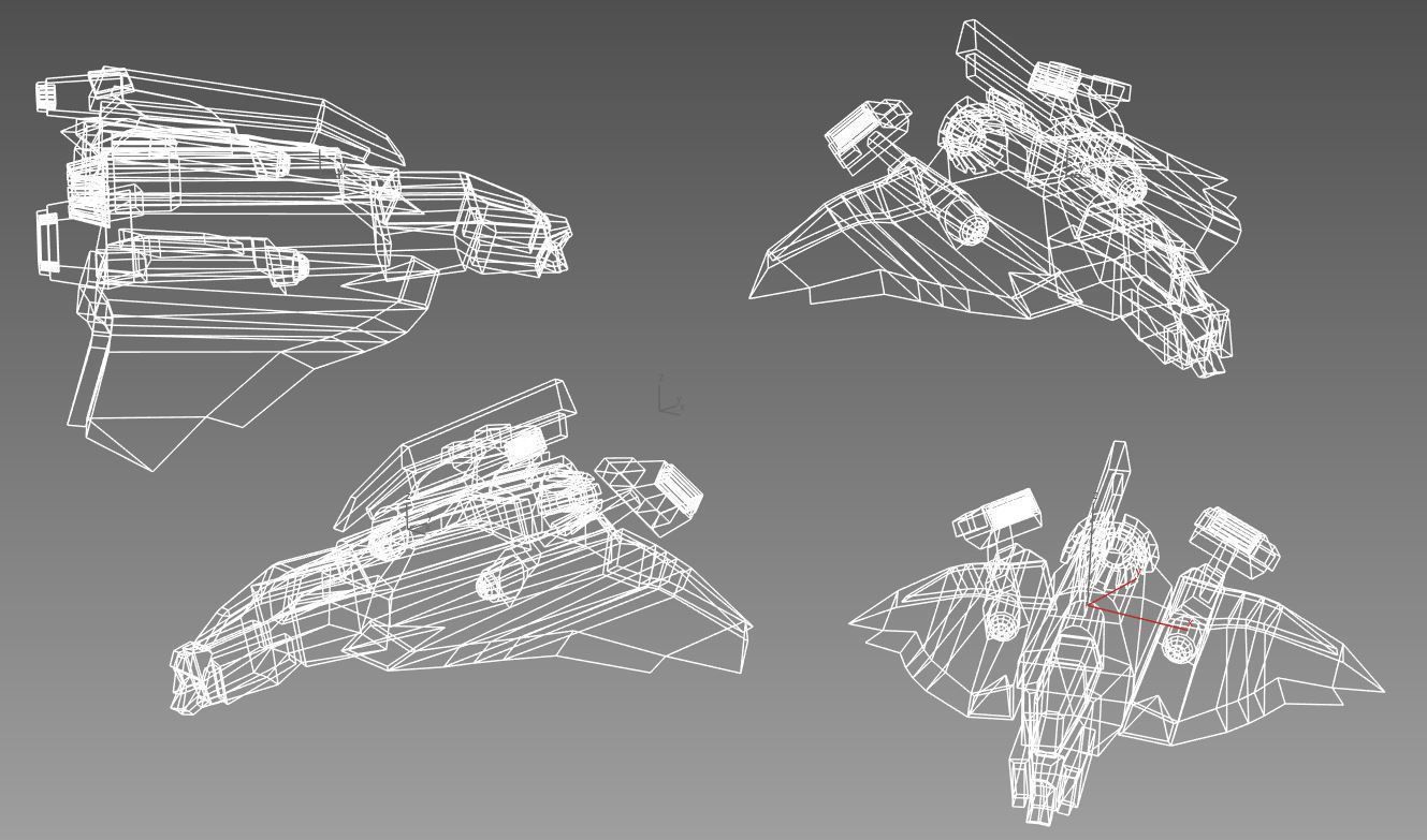 3D model R-Type Spacecraft VR / AR / low-poly animated | CGTrader