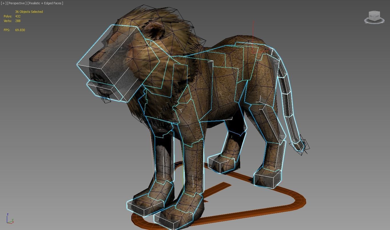 3D model Male Lion VR / AR / low-poly | CGTrader