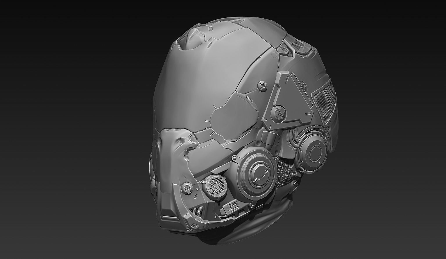 Sci-Fi Head 3D model | CGTrader