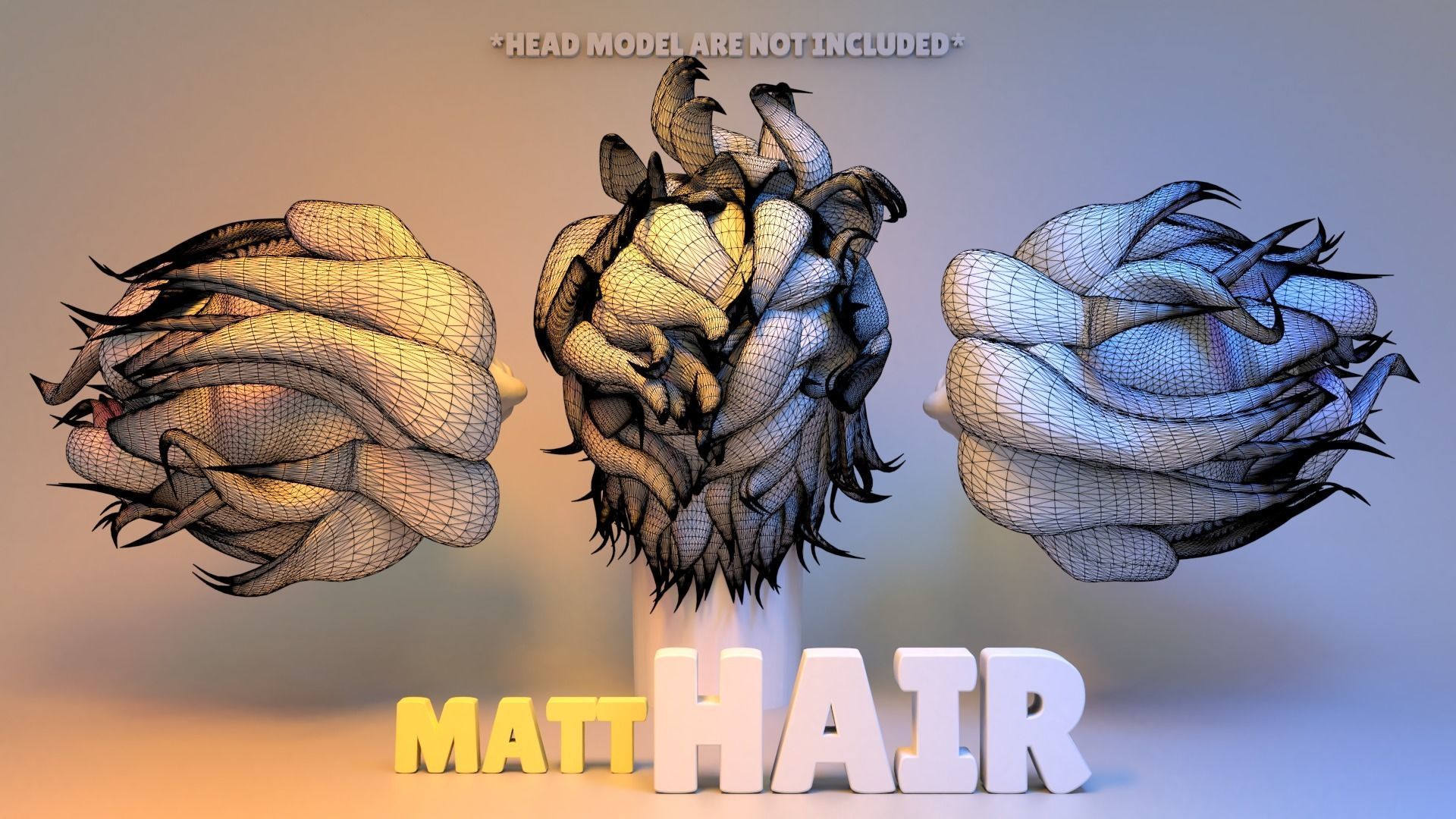 Matt Hair 3D model | CGTrader
