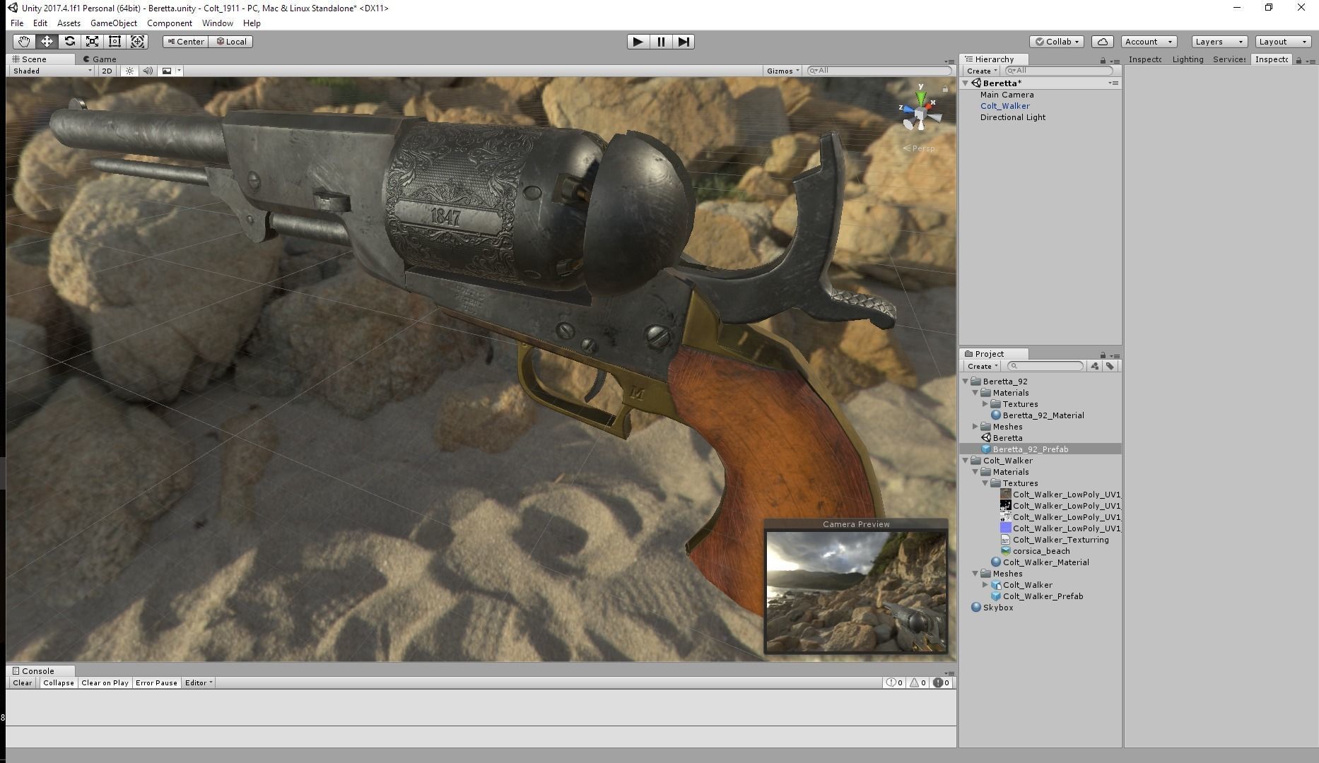 3D model Colt Walker Dragoon VR / AR / low-poly | CGTrader