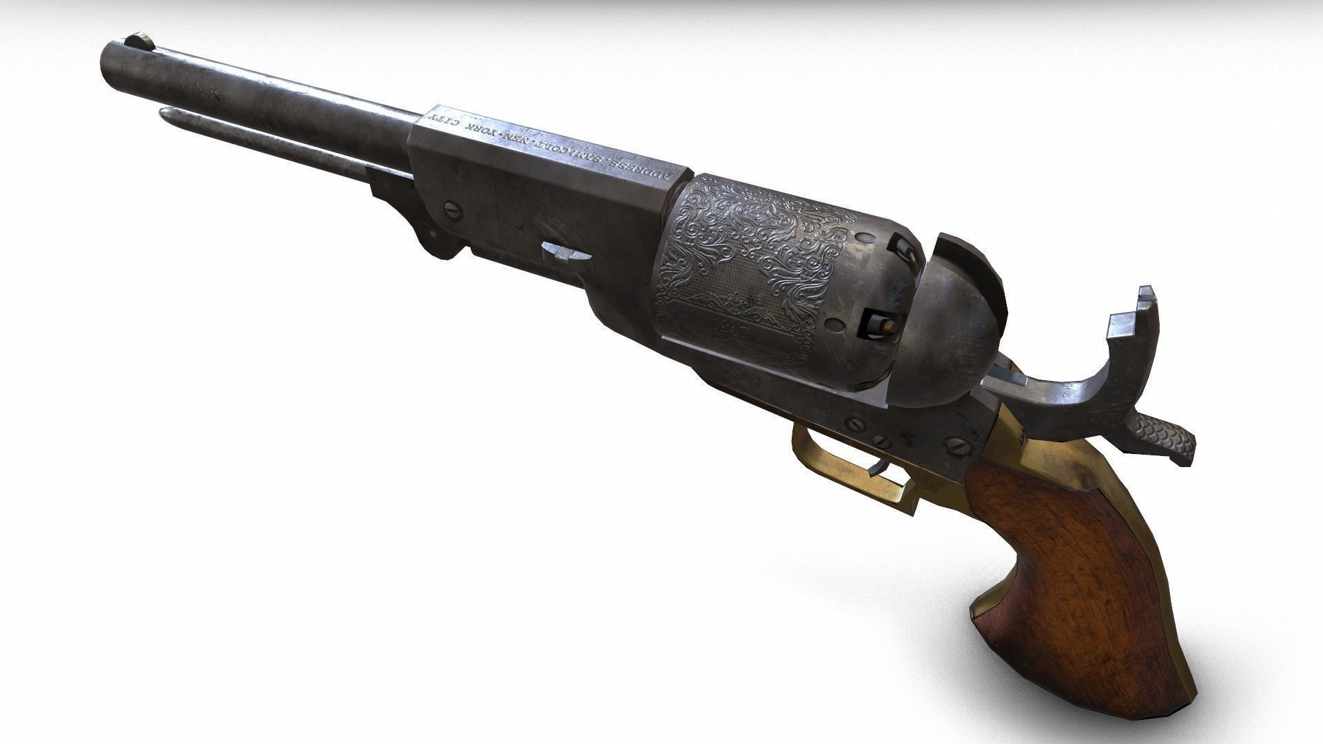 3D model Colt Walker Dragoon VR / AR / low-poly | CGTrader