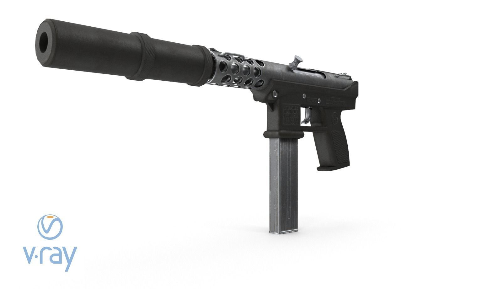 3D model Intratec Tec 9 VR / AR / low-poly | CGTrader