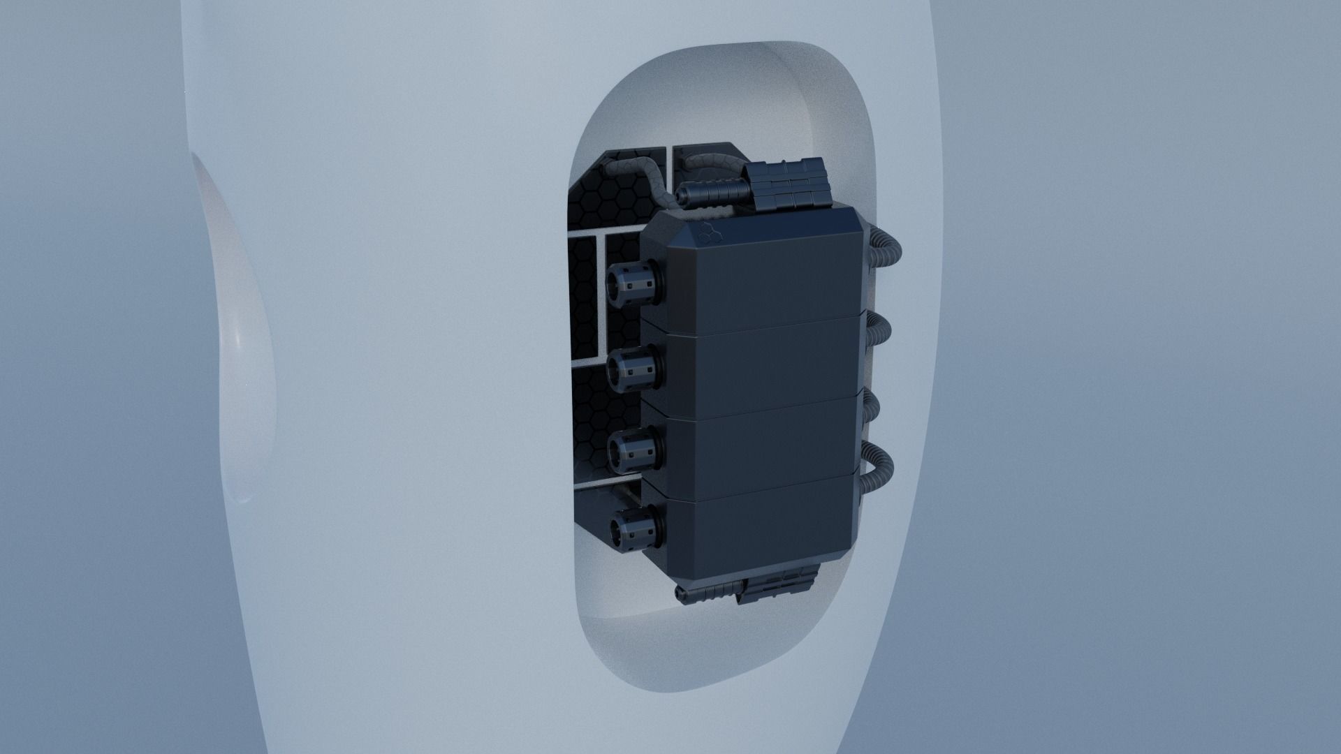 Military space bot 3D model rigged | CGTrader