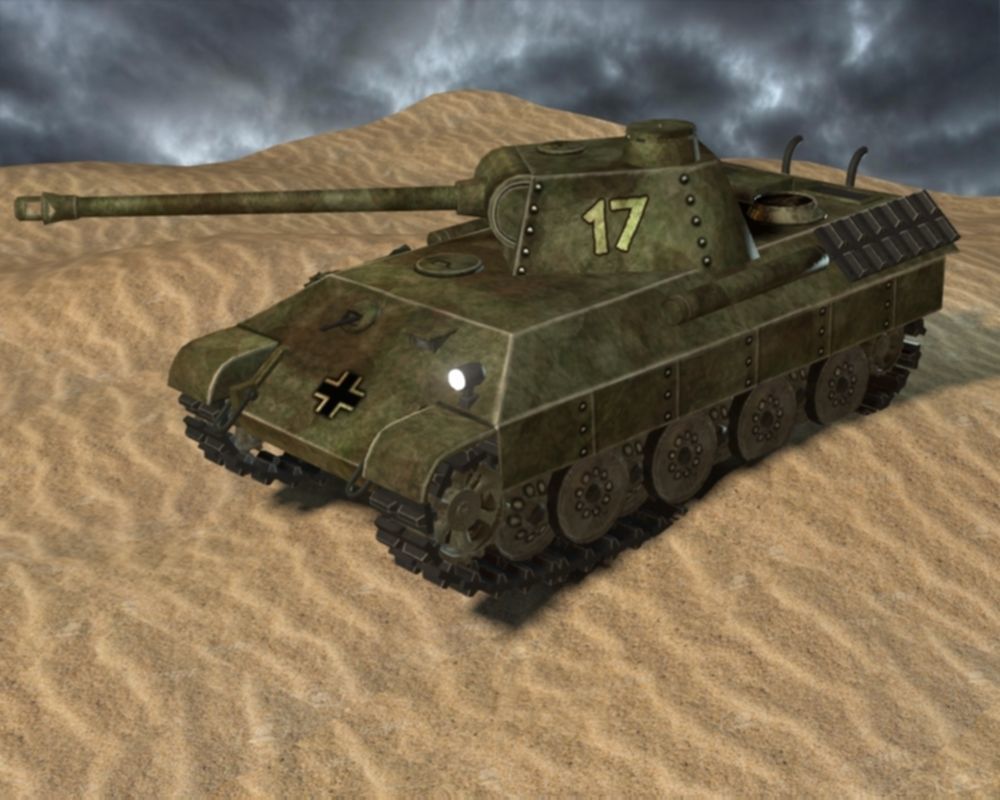 3D model german tank panther ww2 VR / AR / low-poly rigged | CGTrader