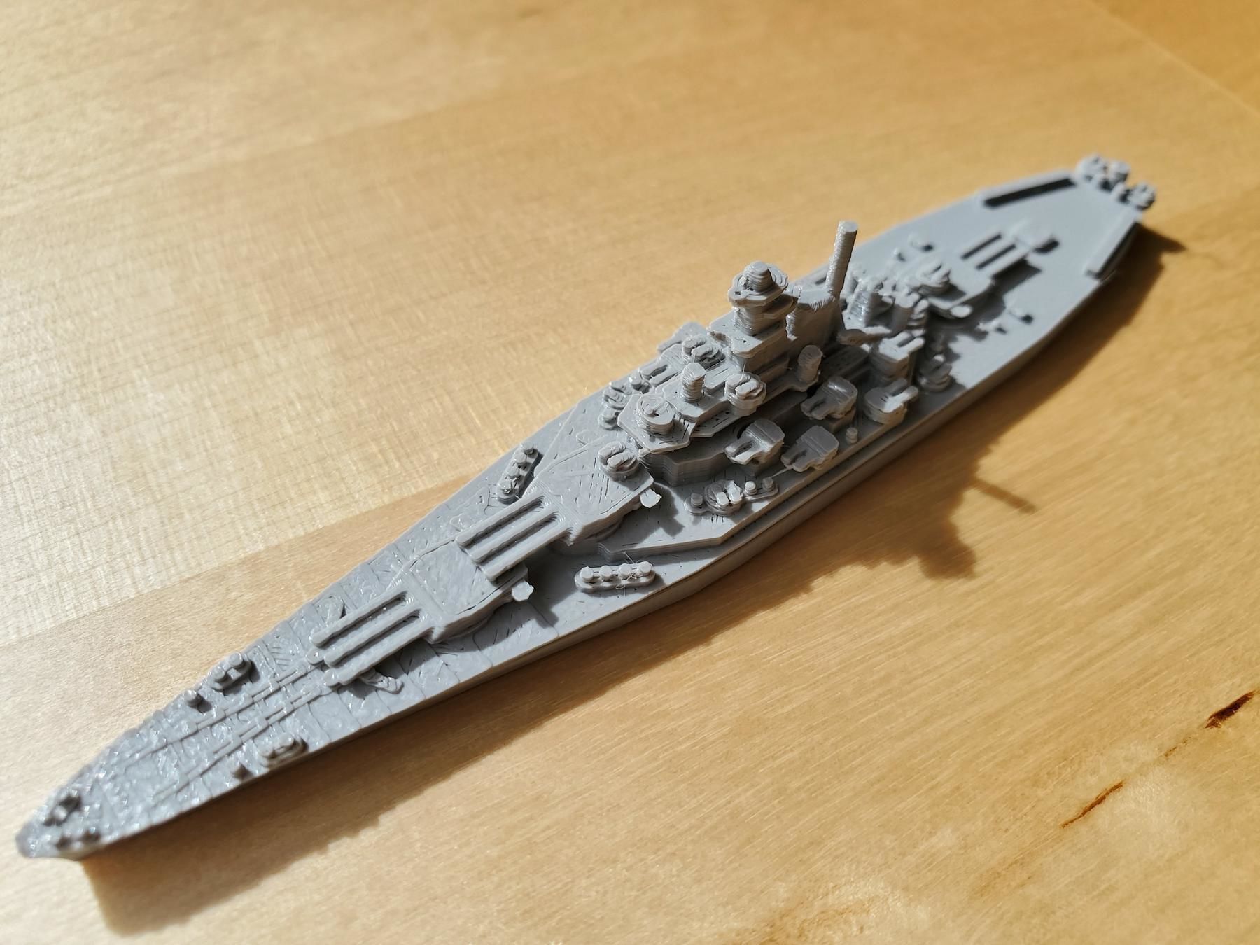 US Battleship USS Indiana free 3D model 3D printable | CGTrader