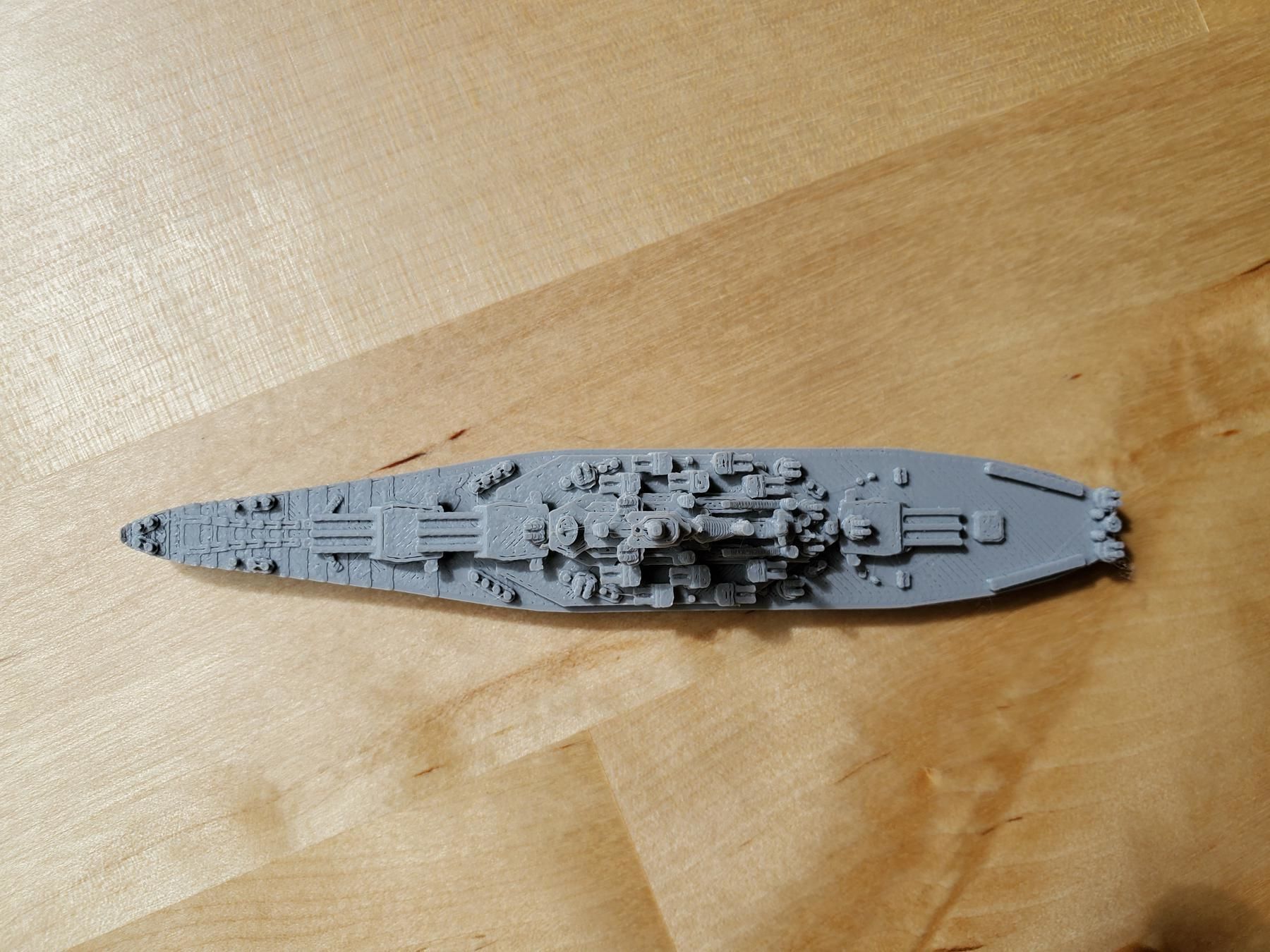 US Battleship USS Indiana free 3D model 3D printable | CGTrader