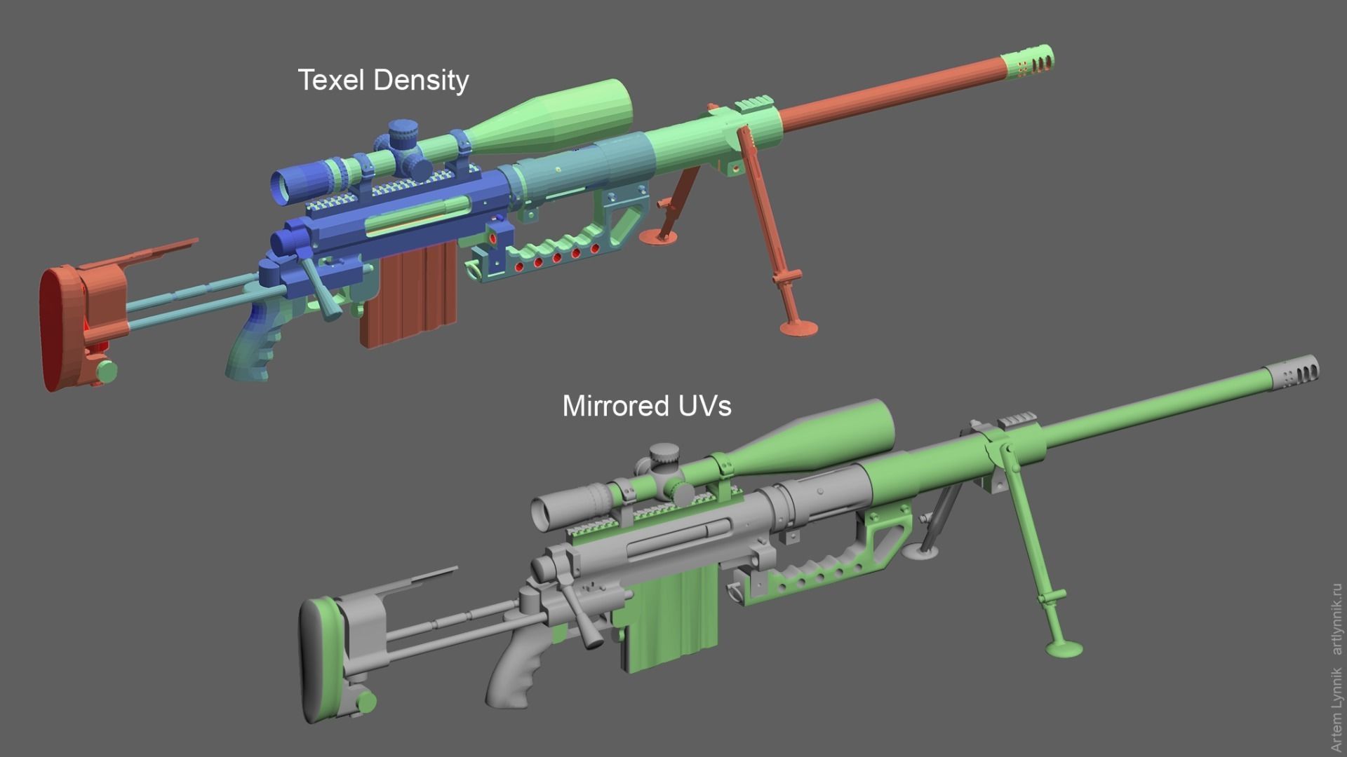 3D model CheyTac M200 Intervention Sniper Rifle VR / AR / low-poly ...