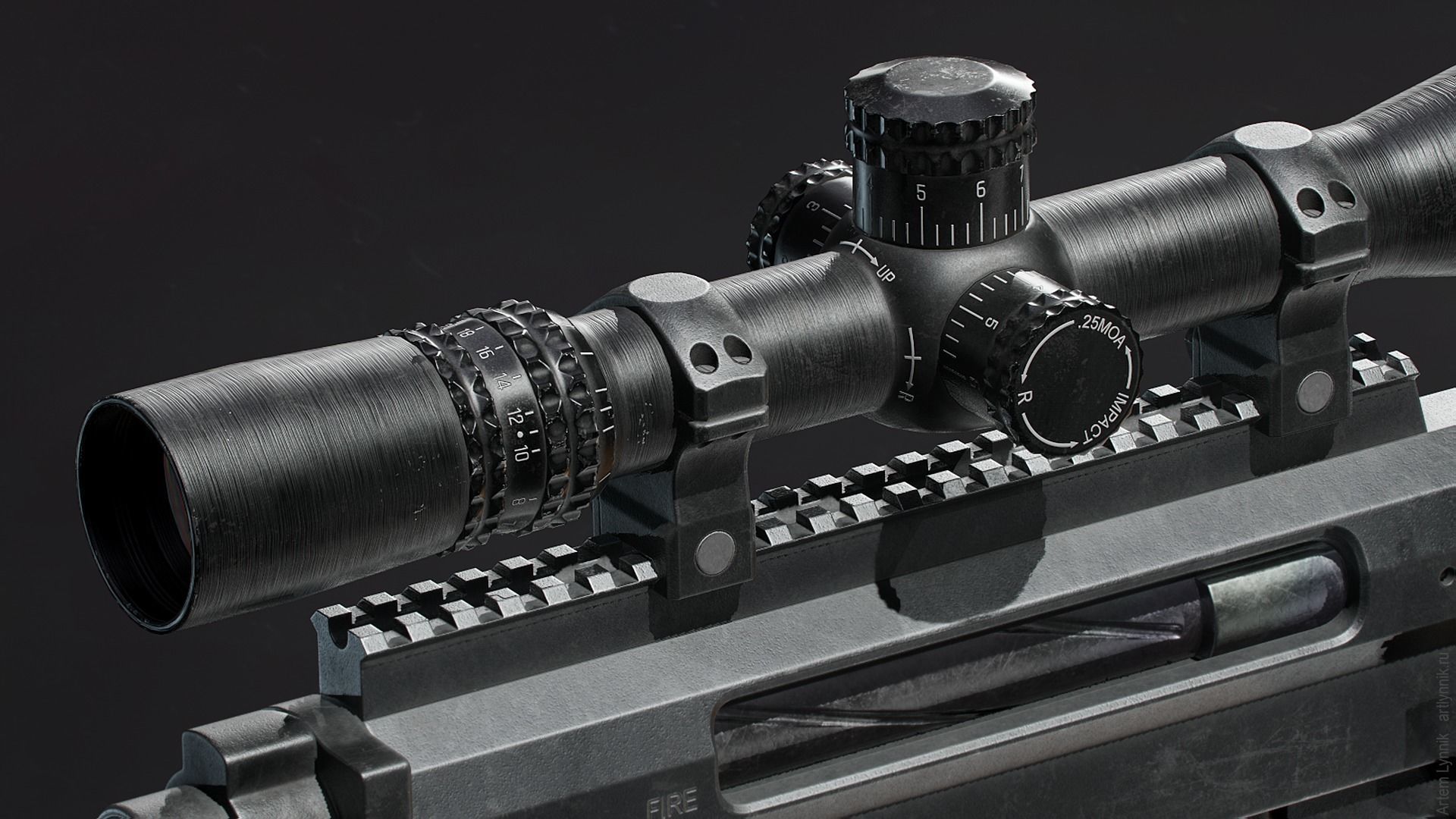 3D model CheyTac M200 Intervention Sniper Rifle VR / AR / low-poly ...