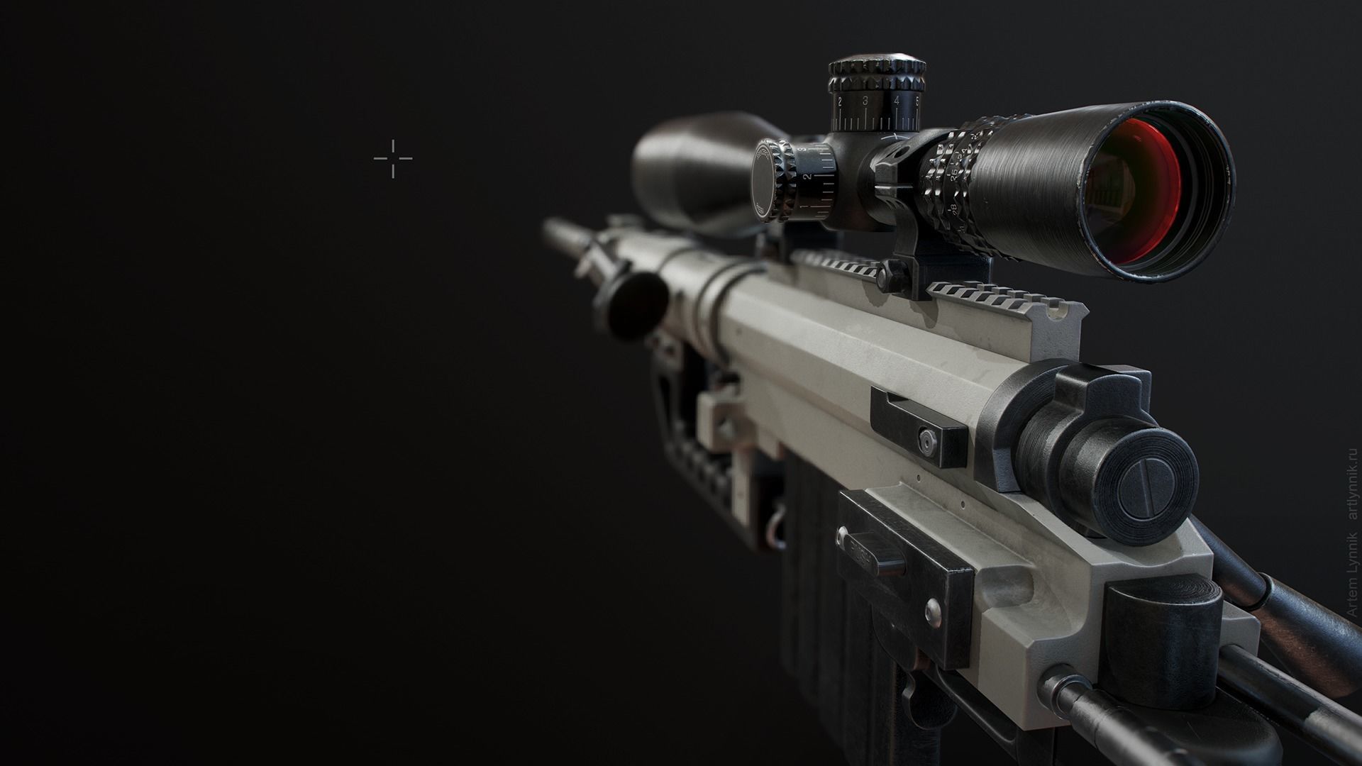 3D model CheyTac M200 Intervention Sniper Rifle VR / AR / low-poly ...