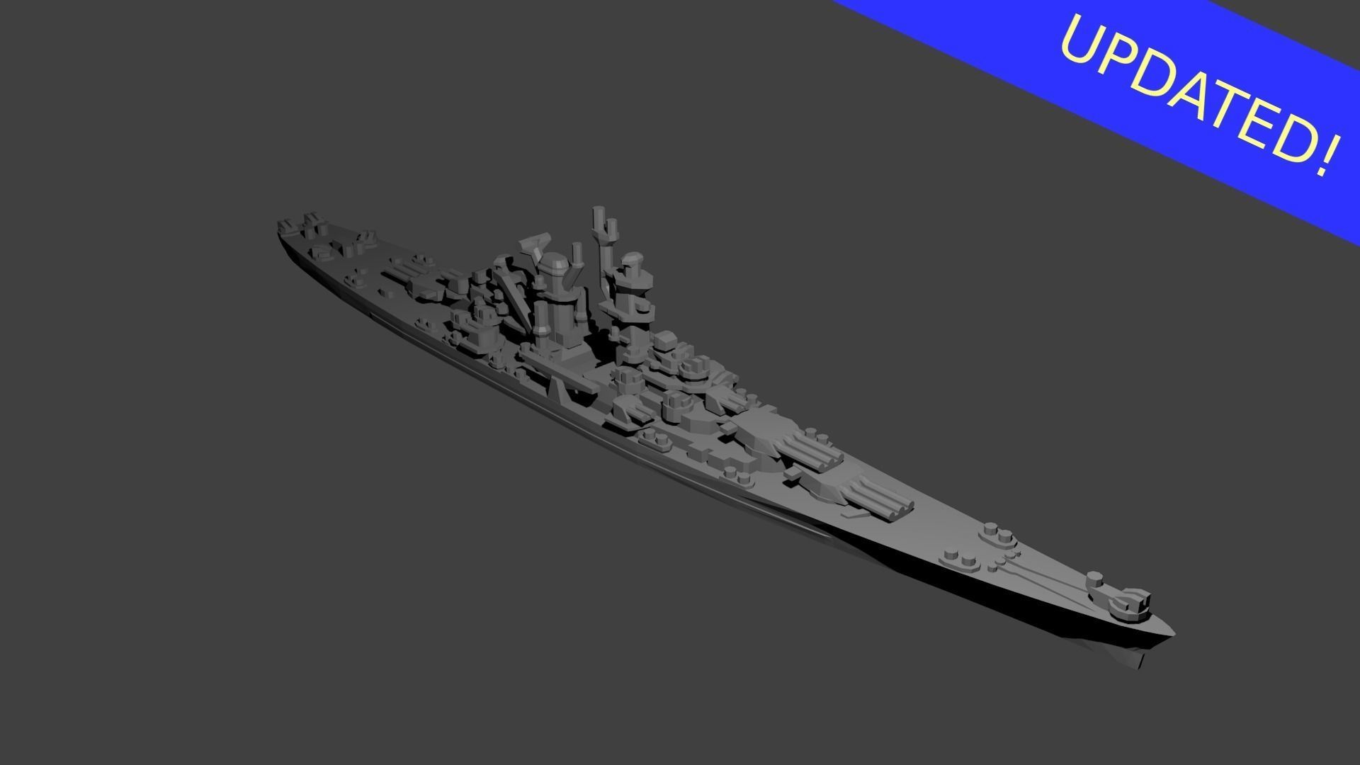US Alaska Class Cruiser Warship 3D model 3D printable | CGTrader