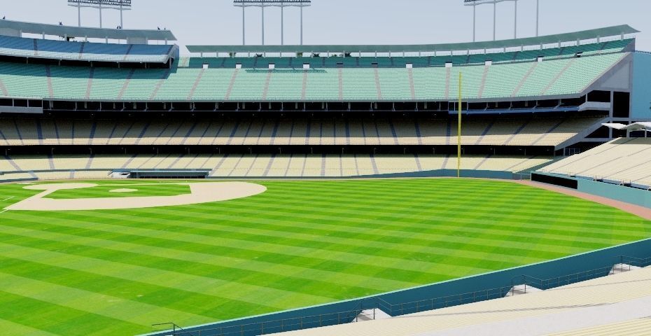 3D model Dodger Stadium - Los Angeles VR / AR / low-poly | CGTrader