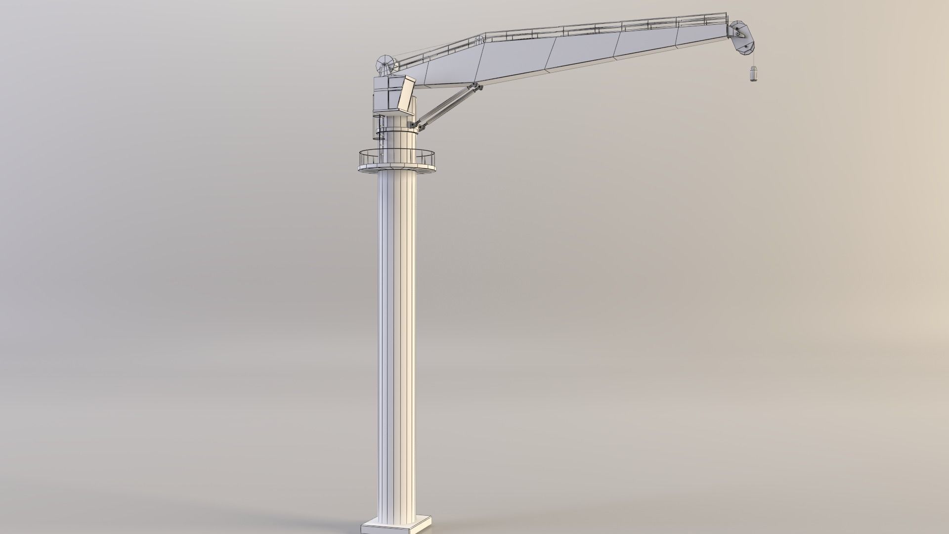 3D model Ship cranes VR / AR / low-poly | CGTrader