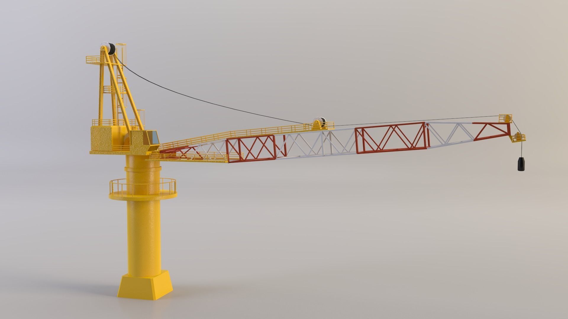3D model Ship cranes VR / AR / low-poly | CGTrader