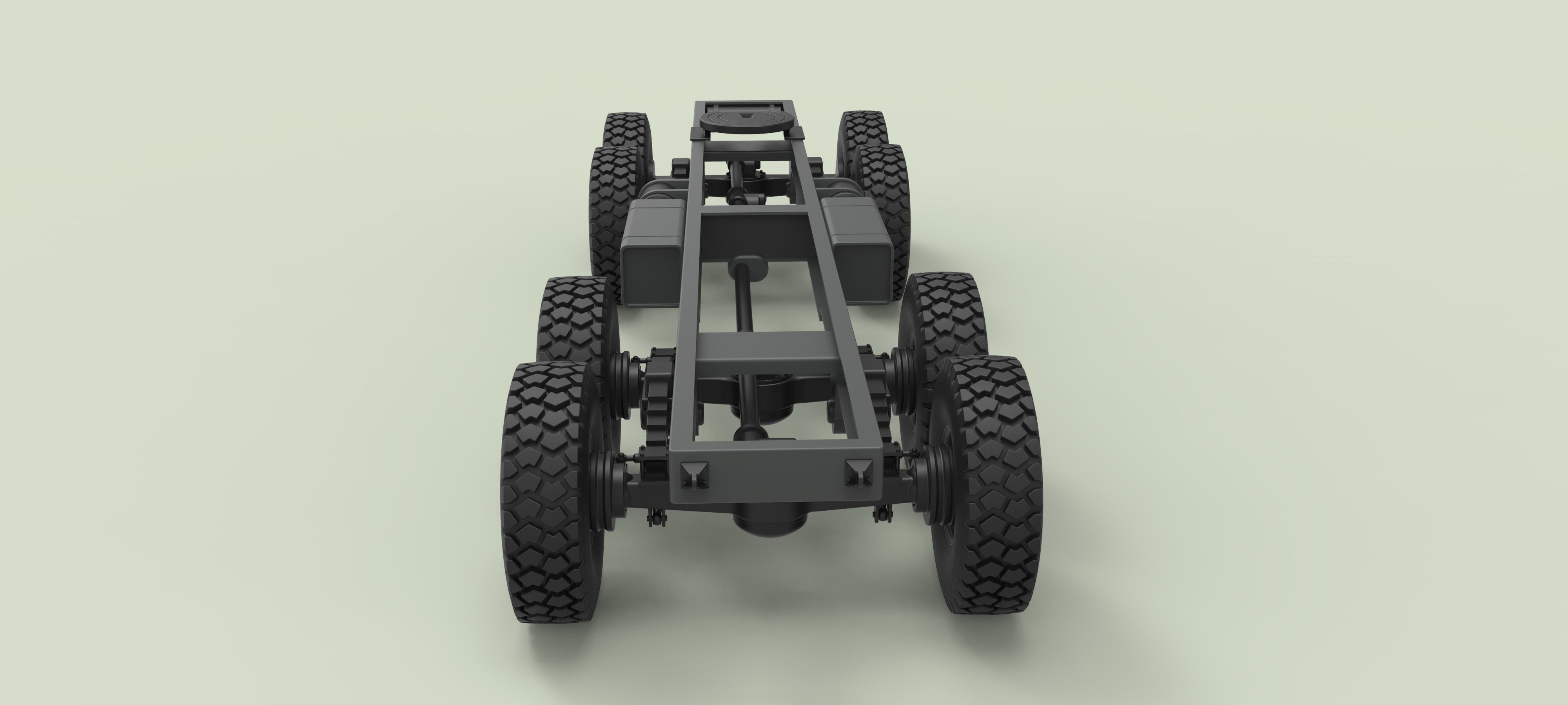 Chassis 8x8 for truck 3D model | CGTrader