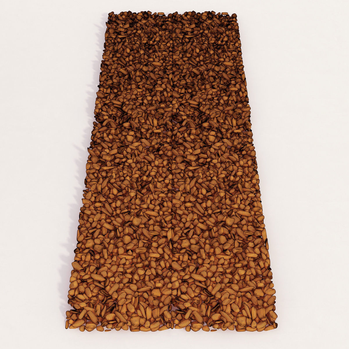 Pebble color road 3D model | CGTrader