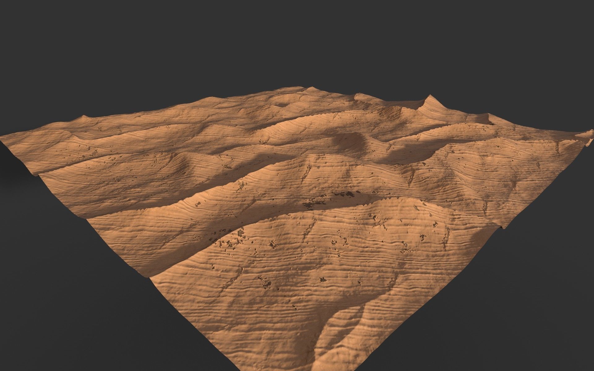 3D model LANDSCAPE DESERT VR / AR / low-poly | CGTrader