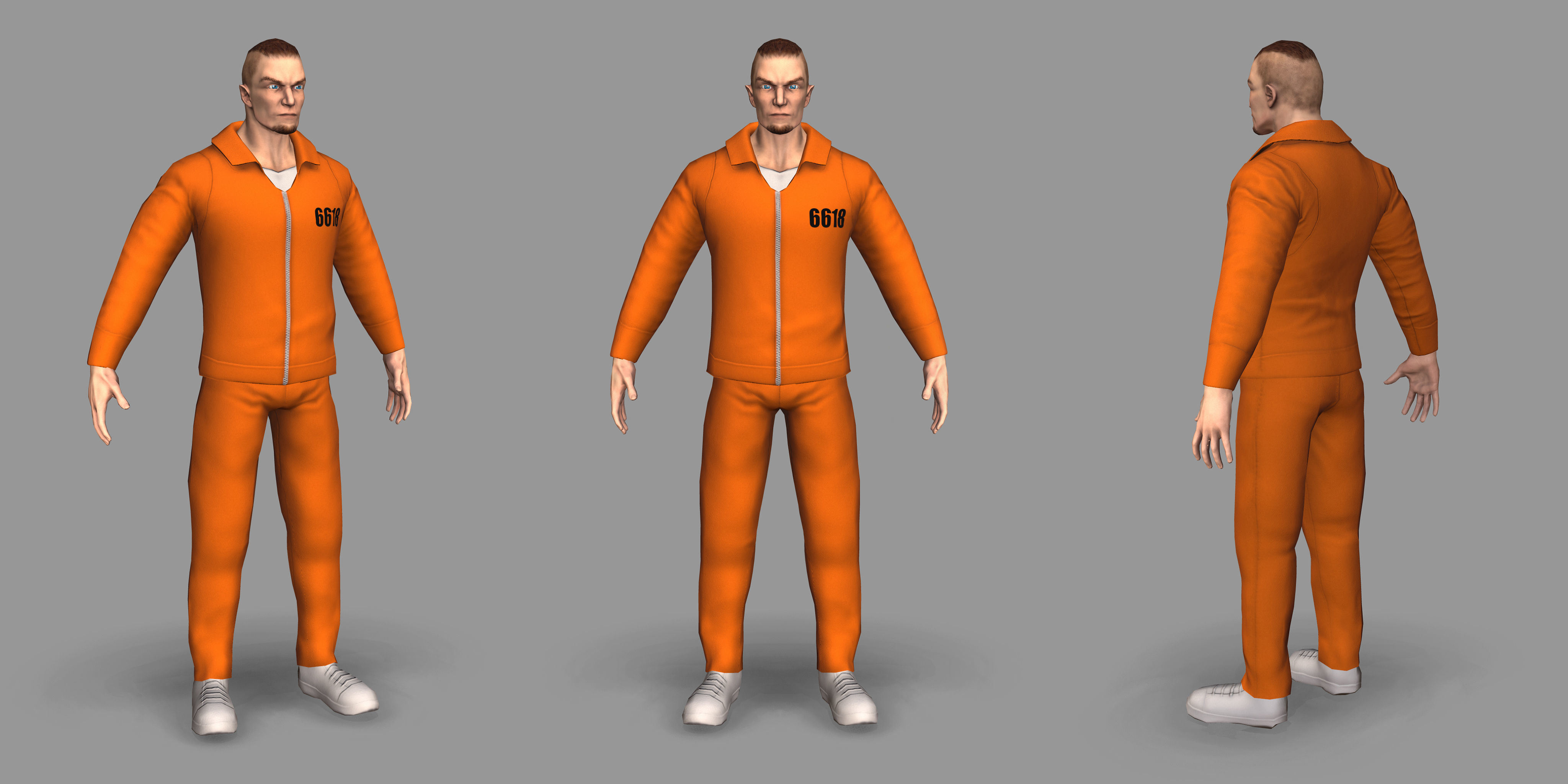 3D model Prisoner VR / AR / low-poly | CGTrader