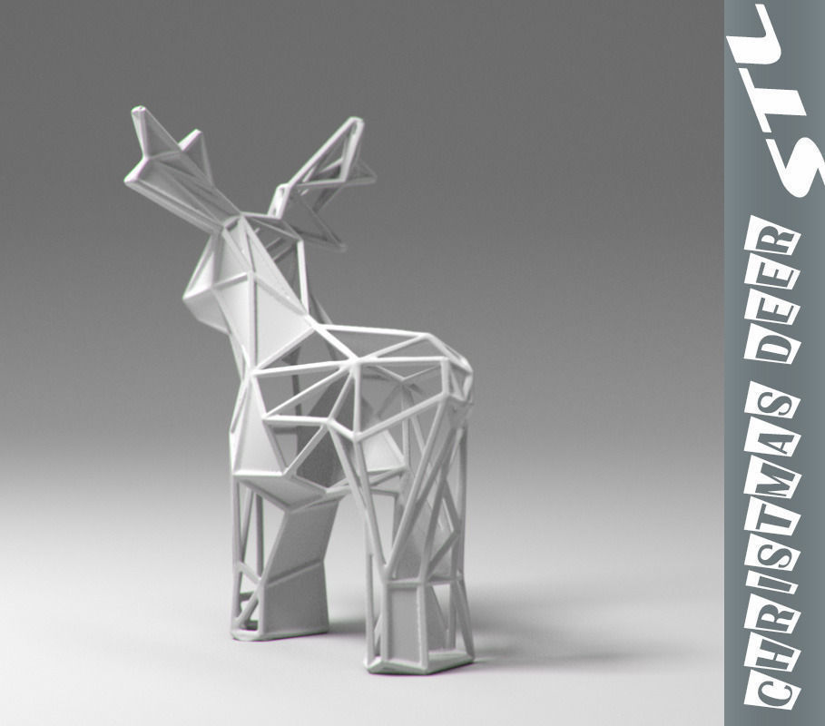 Reindeer stl 3D model 3D printable | CGTrader