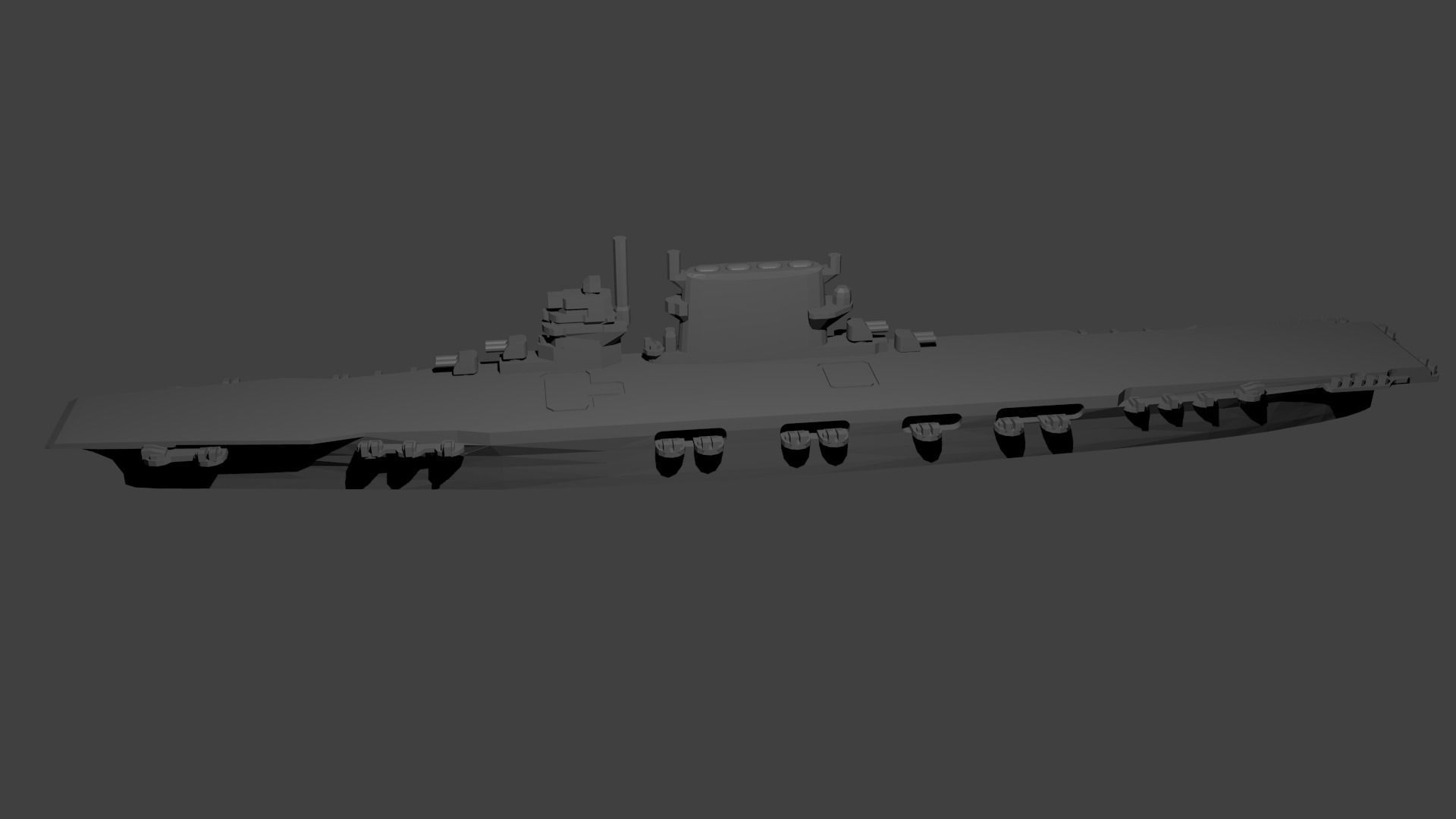 Lexington Class Aircraft Carrier 3D model 3D printable | CGTrader