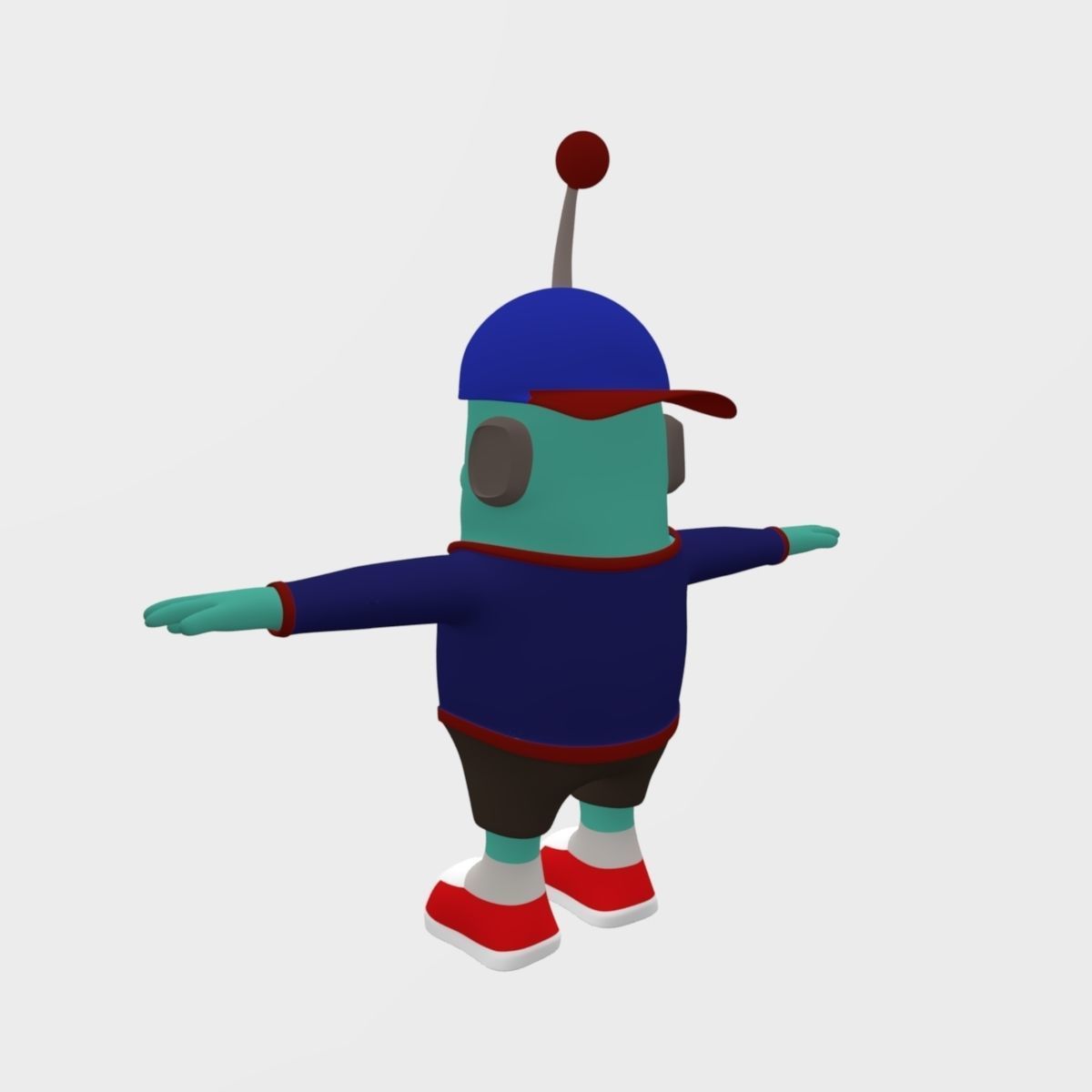 3D model Cute Alien character model VR / AR / low-poly | CGTrader
