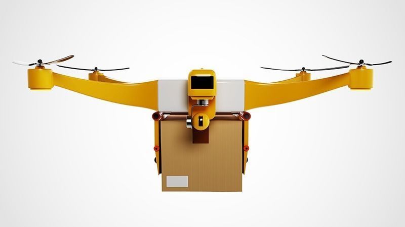 Package Delivery Drone 3D model | CGTrader