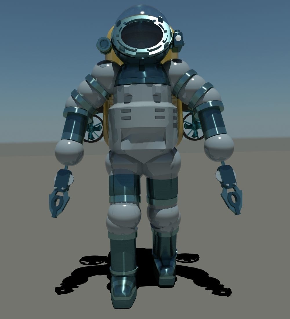3D model Athmospheric diving suit VR / AR / low-poly | CGTrader