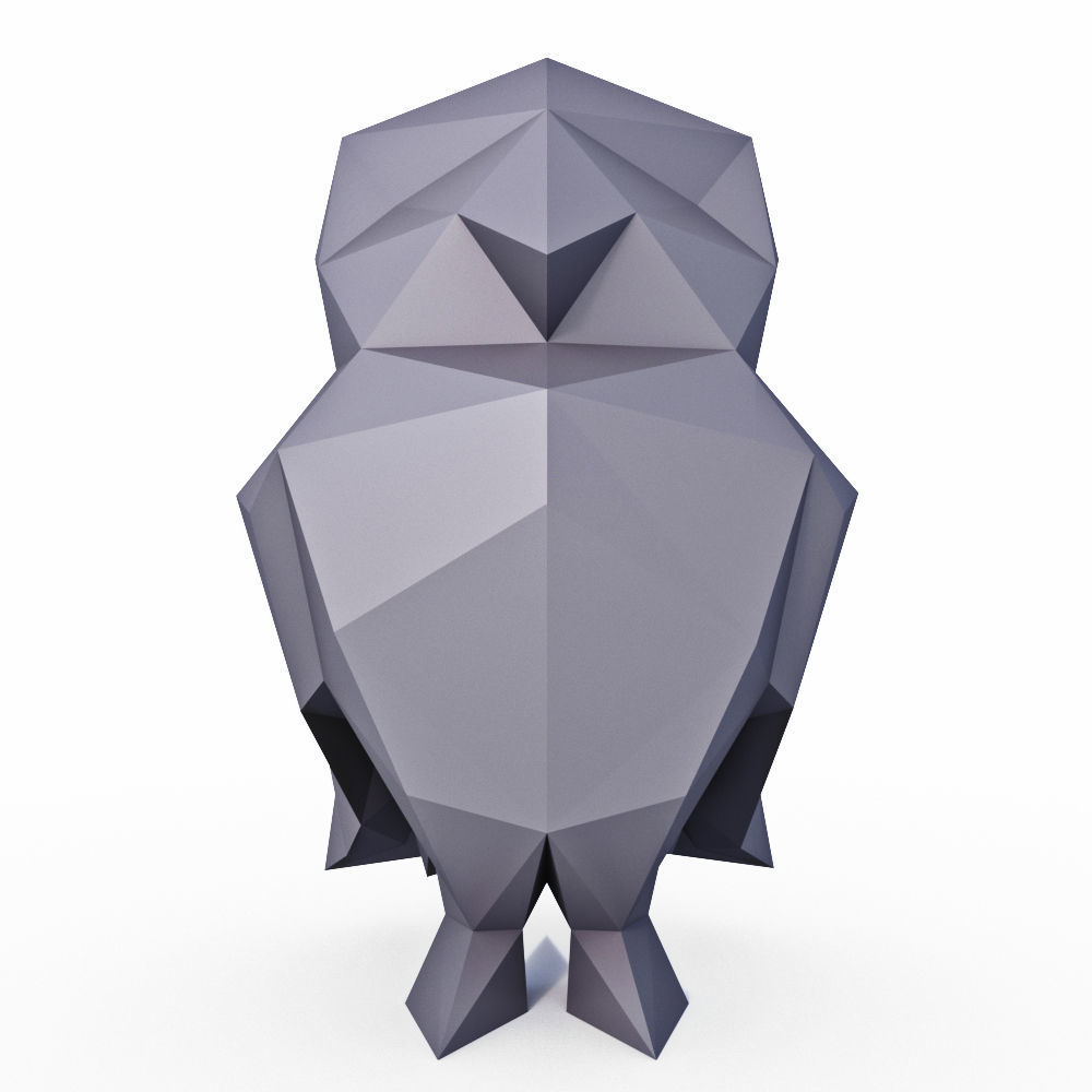 Little Owl Low Poly 3D model | CGTrader