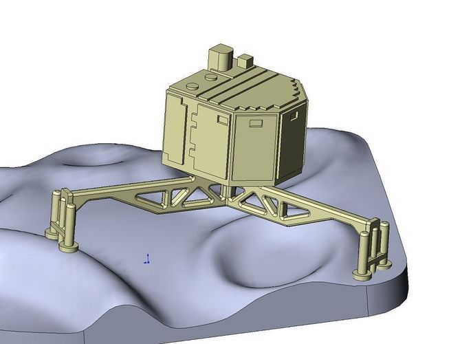 Lander satellite module free 3D model | CGTrader