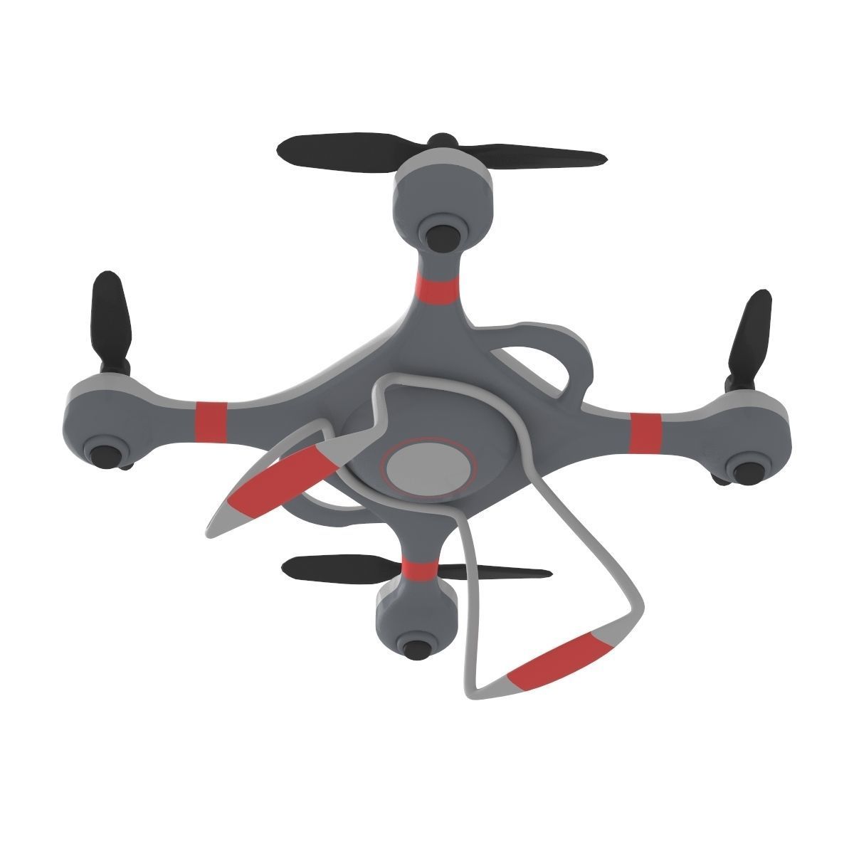 Simple quadrocopter drone 3D model | CGTrader