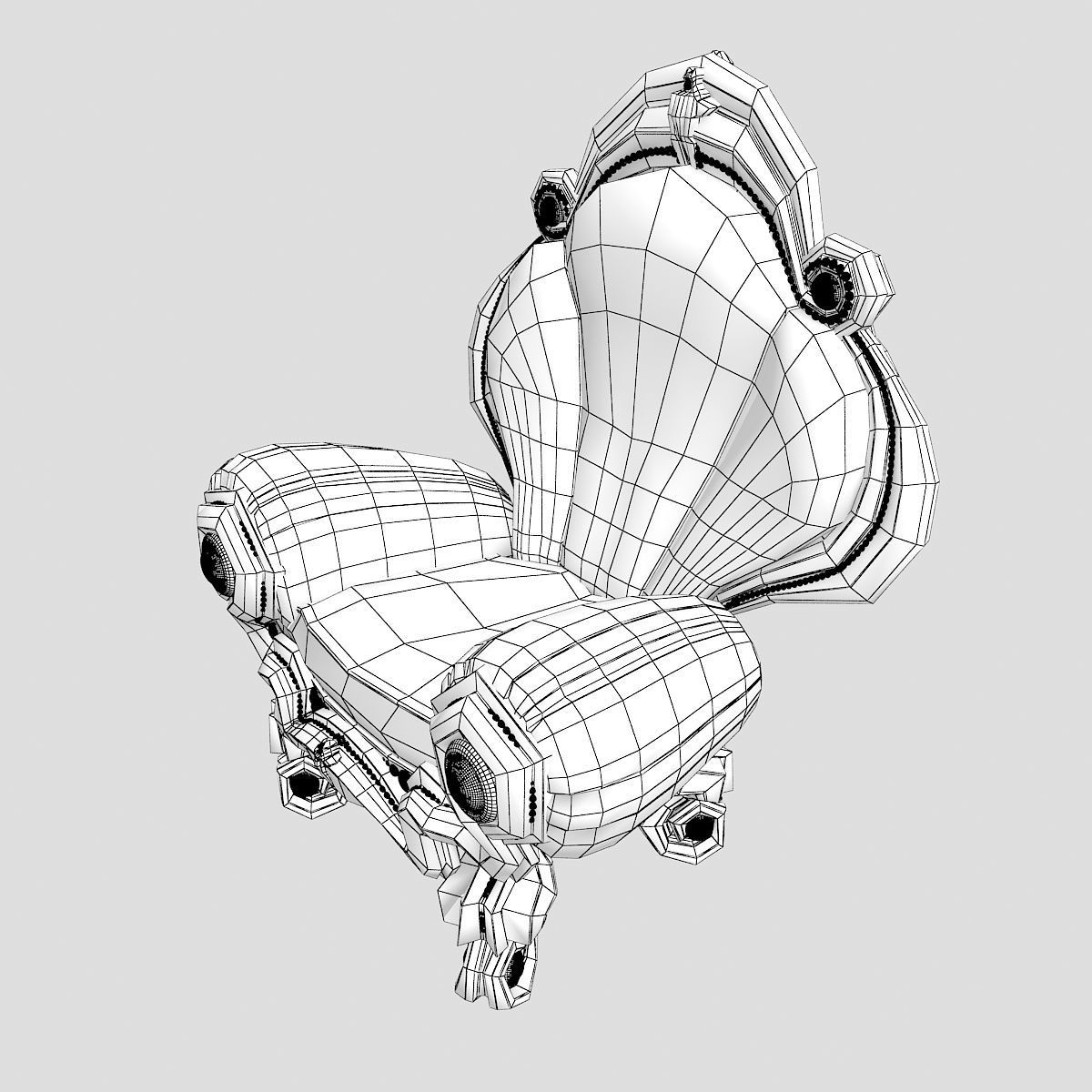 King Chair 3D model | CGTrader